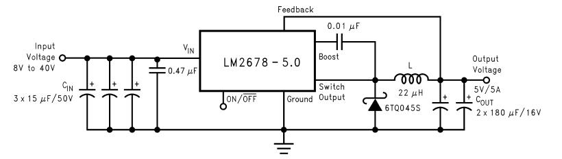 LM2678 High Efficiency 5A Step-down Voltage Regulator: Datasheet ...