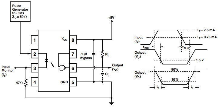 6N136 Transistor: Circuit, Pinout, and Datasheet