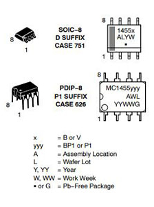 MC1455 Timer: MC1455 Datasheet, Pinout, MC1455 vs. 555