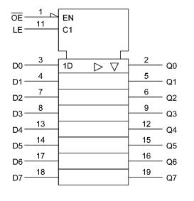 74HC373 Octal D-type Transparent Latch: Datasheet pdf, Schematics and Pinout