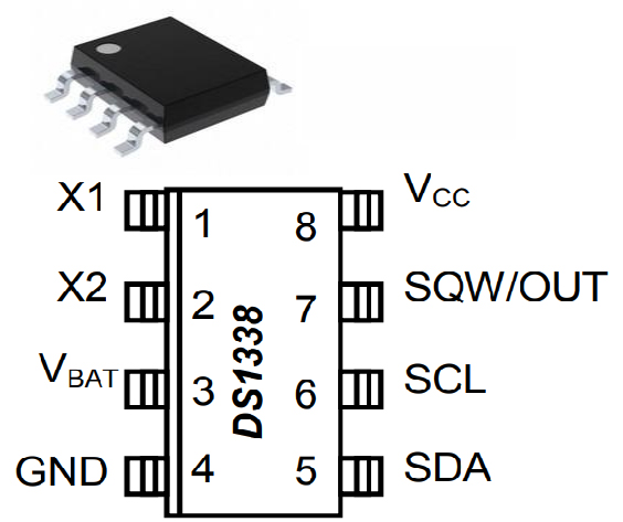 DS1338 I2C RTC: Pinout, Equivalent and Datasheet