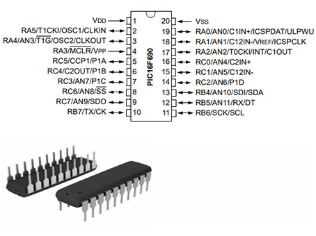 PIC16F690 Microcontroller: Features, Pinout, and Datasheet