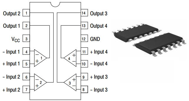 LM2901 Quad Comparator: Pinout, Equivalent and Datasheet