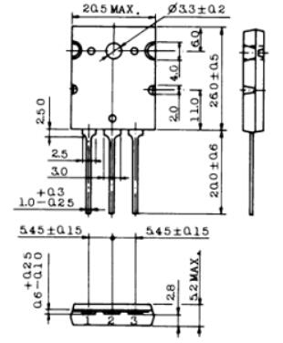 2SA1302 PNP Transistor, 15A, 200V, TO-3PL Silicon Transistor, 2SA1302 ...