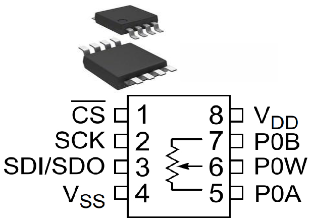MCP4151 Dual SPI Digital POT: Pinout, Equivalent and Datasheet