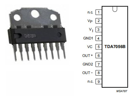 TDA7056B Audio Amplifiers: Schematic, Pinout, and Datasheet [Video&FAQ]
