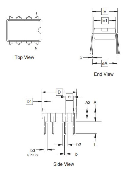 ATTINY25 8-Bit Microcontroller: DIP8 ATTINY25, Circuit and Programming
