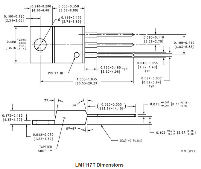 LM1117T Low Drop-out Regulator: LM1117T 3.3V Pinout, Circuit and Datasheet pdf