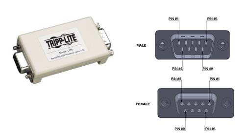 DB9 Tripp Lite In-Line Surge Protector: Datasheet, DB9 connector vs ...