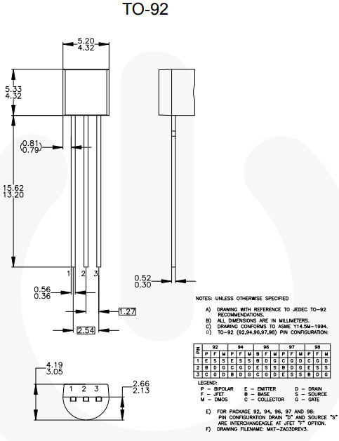 J105, JFET Transistor, Junction Field Effect: Datasheet, 3D Model, and ...