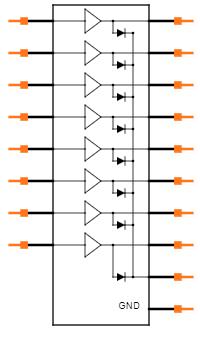 ULN2803A Array 8 NPN Darlington 50V 18-DIP: Pinout, Datasheet, and ...