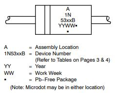 1N5349B Zener Diode 12 V 5 W ±5% Through Hole Axial: Datasheet, Marking ...