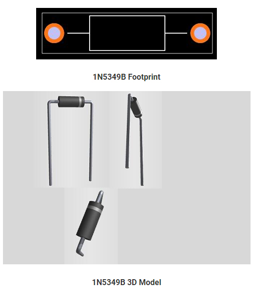 1N5349B Zener Diode 12 V 5 W ±5% Through Hole Axial: Datasheet, Marking ...