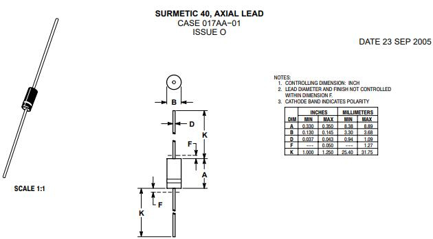 1N5349B Zener Diode 12 V 5 W ±5% Through Hole Axial: Datasheet, Marking ...