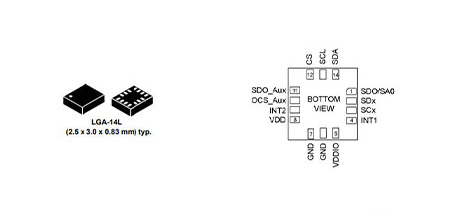 LSM6DSOTR Motion Sensor: Datasheet, Application Note, Pinout