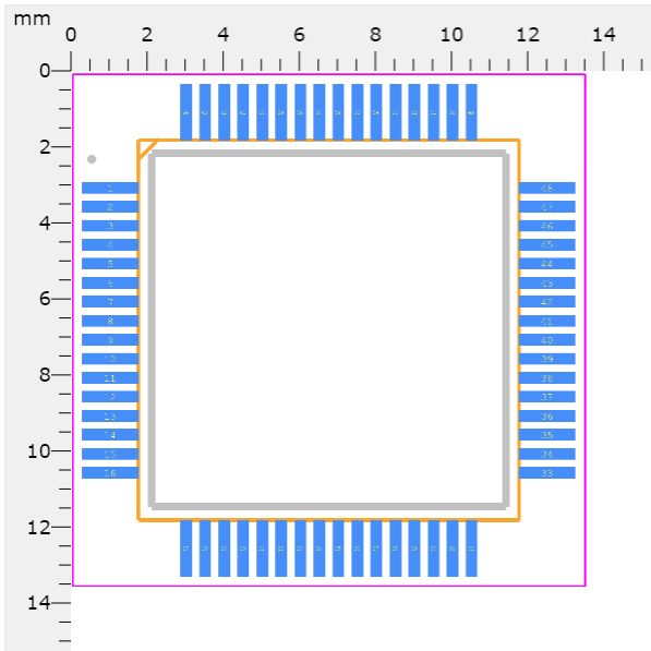 STM32F105RBT6: 72MHz, 64-LQFP, Pinout and Datasheet