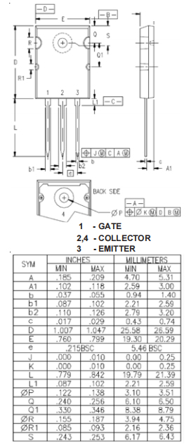 IXBK55N300 Monolithic Bipolar MOS Transistor: Package, Pinout, and ...