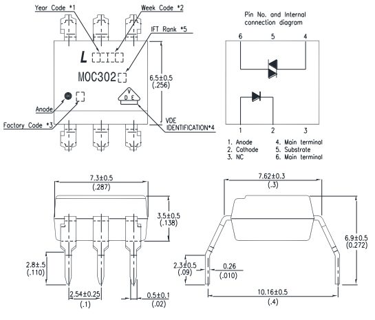 MOC3021M Optocoupler: Circuit, Pinout, and Datasheet