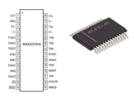 MAX3237EAI Transceiver: Circuits, Pinout, and Datasheet