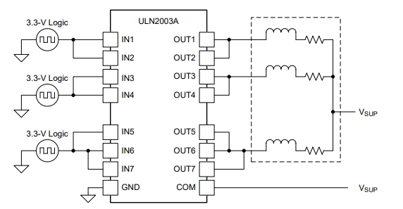 ULN2003AD: NPN Transistor, Pinout, Datasheet