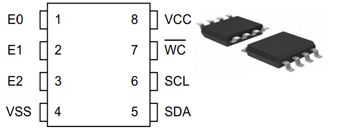 M24C64-R I2C bus EEPROM: Pinout, Equivalent and Datasheet