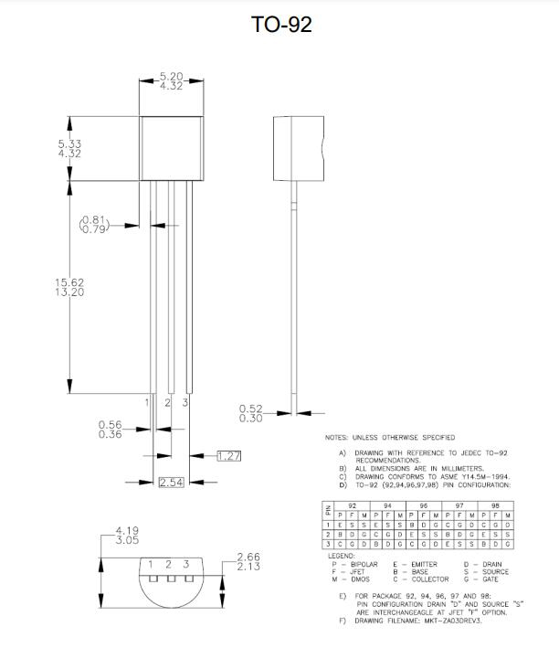 PF5102 JFET N-Channel 40 V Through Hole TO-92-3[FAQ]: Datasheet ...
