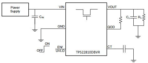 TPS22810DBVR On-Resistance Load Switch: Circuit, Pinout, and Datasheet