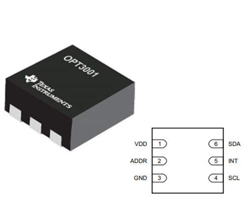 OPT3001DNPT: Light Sensor, Pinout, Circuit