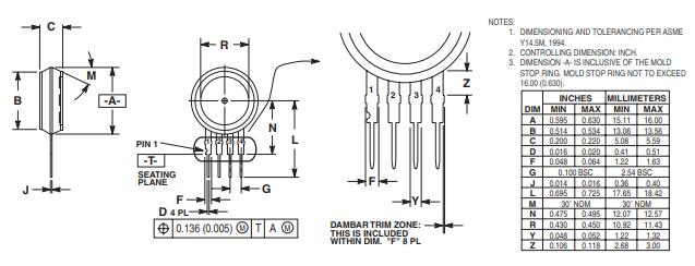 MPX2010DP Pressure Sensor: MPX2010DP Datasheet and Block Diagram