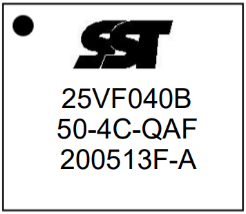 SST25VF040B 4-Mbit SPI Serial Flash: Pinout, Equivalent and Datasheet