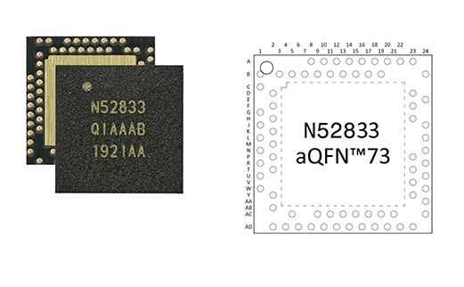 NRF52833 RF Transceiver Bluetooth 2.4GHz 73-VFQ: Datasheet, Pinout, and ...