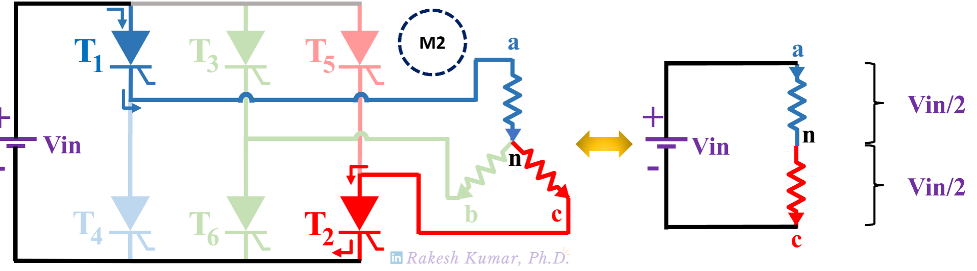 Three Phase Inverter - 120 Degree Conduction Mode
